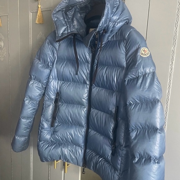 Moncler | Jackets & Coats | Moncler Blue Puffer Jacket | Poshmark